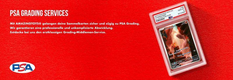 PSA Grading Service Schweiz • Amazingtoys.ch